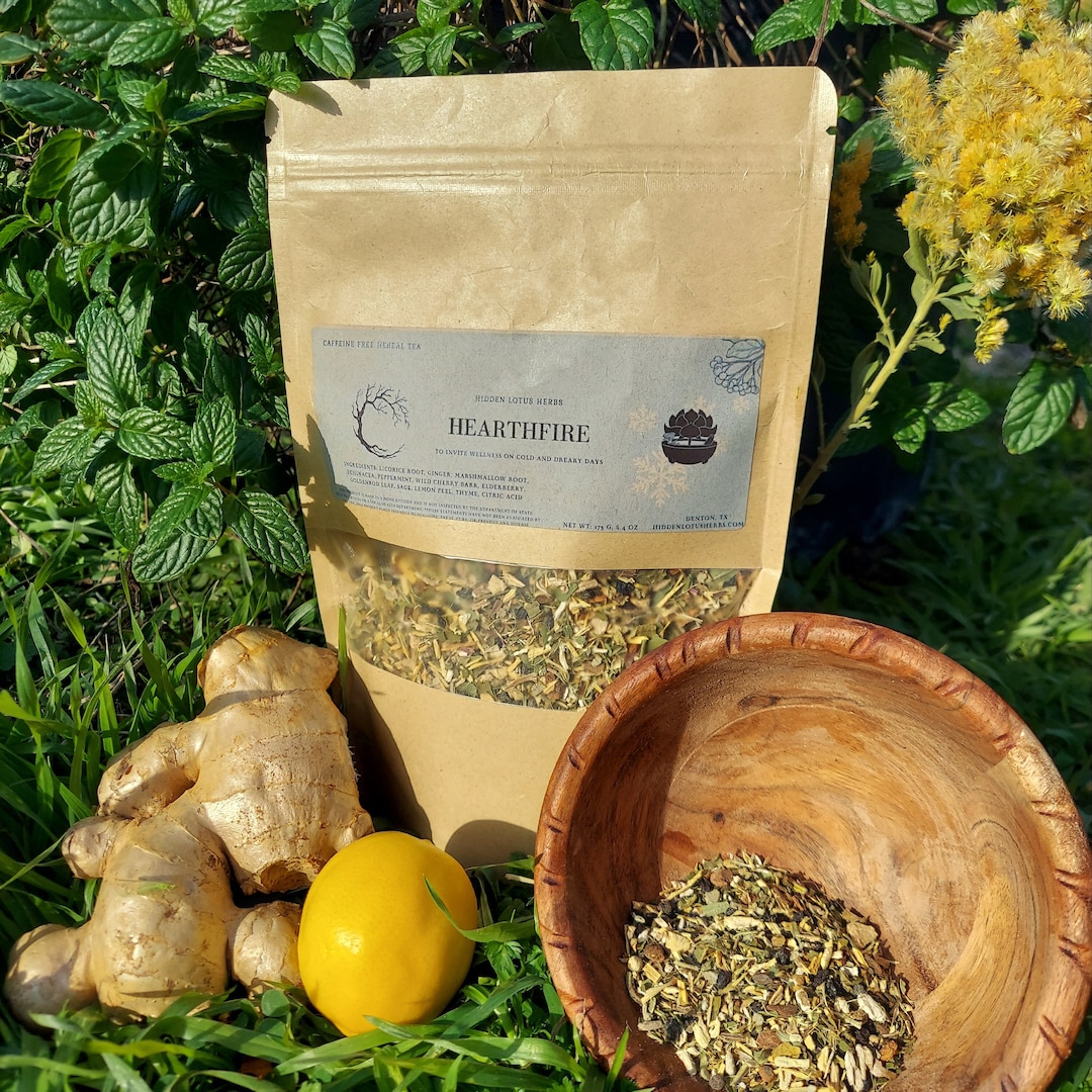 Hearthfire Soothing Tea for Colds, Cough, Sore Throat & Immune Support ...