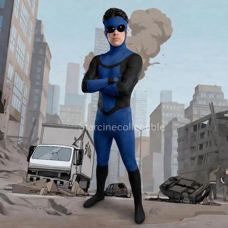 Invincible Cosplay Blue Suit - Etsy
