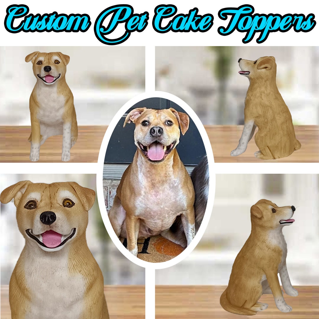 Personalized Custom Dog Wedding Cake Topper, Pet Cake Topper, Pet ...