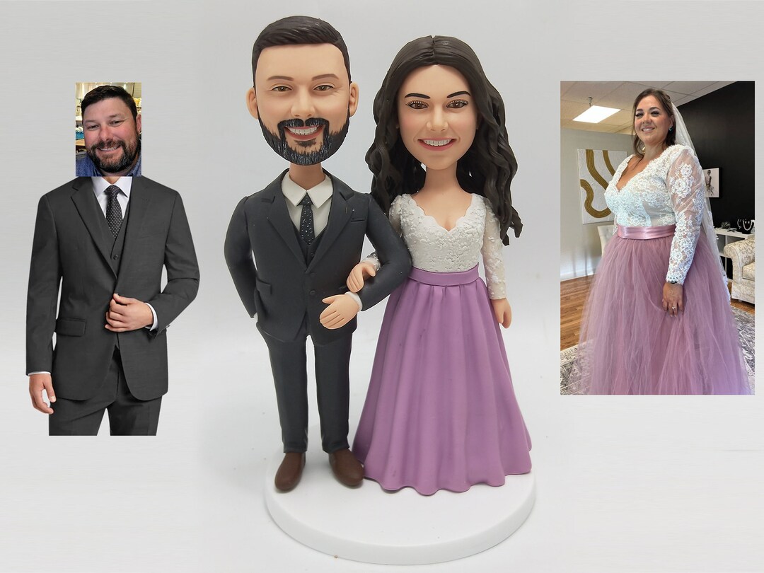 Personalized Wedding Cake Bobbleheads,custom Bobblehead Wedding Cake ...