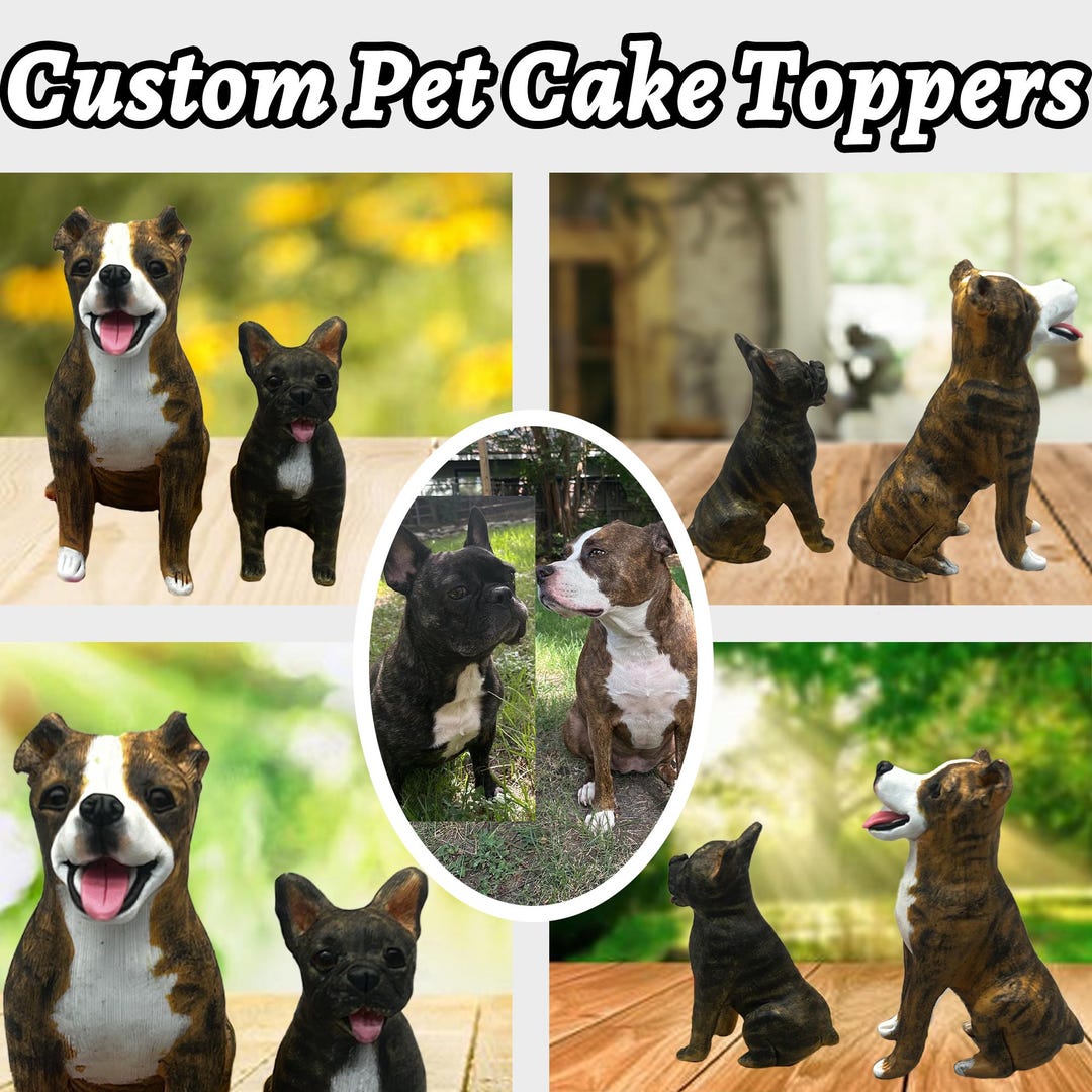 Personalized Custom Dog, Pet Cake Topper, Pet Statue, Pet Birthday, Dog ...