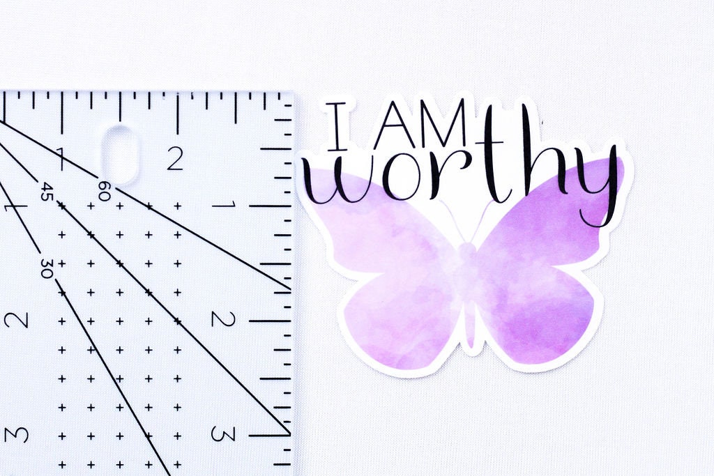 Worthy Affirmation Stickers Water-resistant 5 Pack Vinyl - Etsy