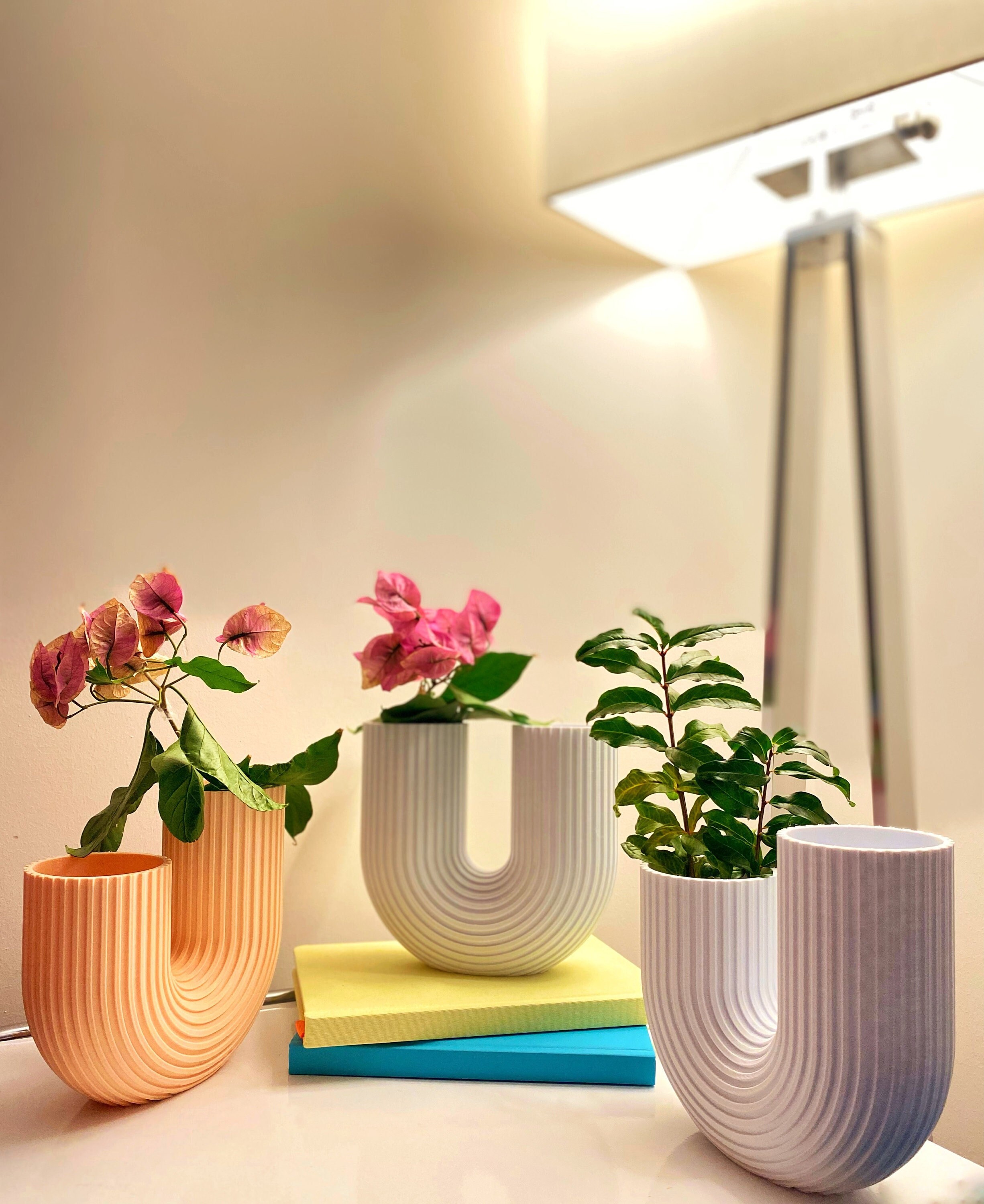 U VASE White Unique Design Objects Perfect for Your Plants and Flowers ...