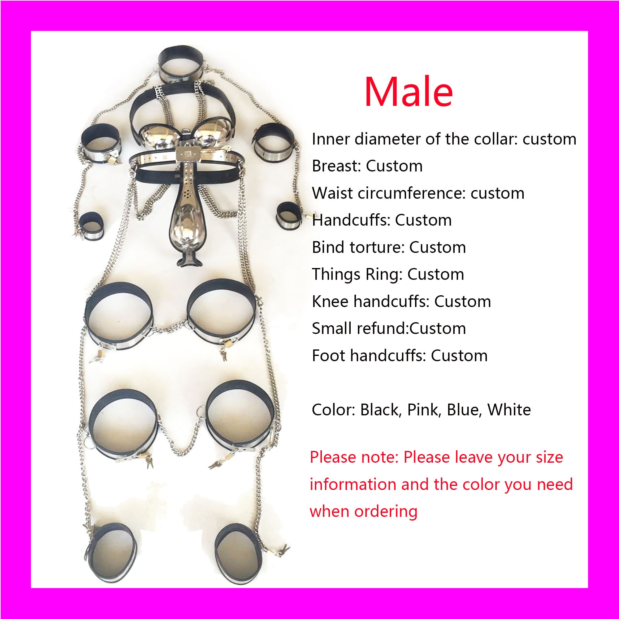 Full Body Restraint Set for BDSM Enthusiastscomplete Chastity - Etsy ...