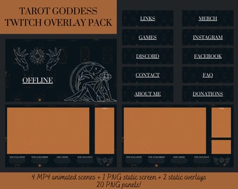 Faecore Twitch Overlays and Panels - Etsy