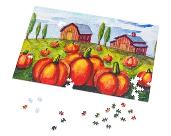 Pumpkin Jigsaw Puzzle - Etsy