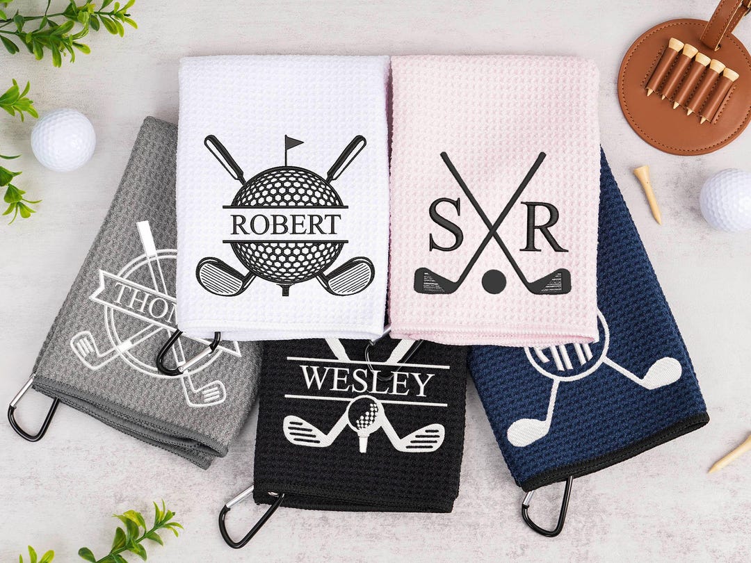 Personalized Golf Towel,custom Embroidered Golf Towel,monogrammed Golf ...