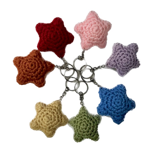 Crochet Star Keychain - Etsy