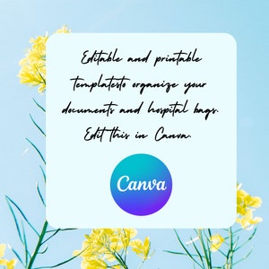 Baby Boy Editable Hospital Documents Sticker Labels Hospital - Etsy