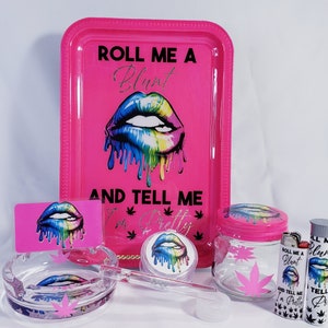 Roll Me a Blunt and Call Me Pretty 9pc ROLLING TRAY SET - Etsy