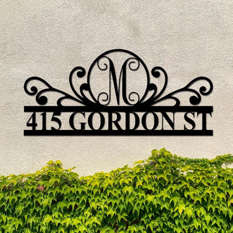 Metal Address Sign - Etsy