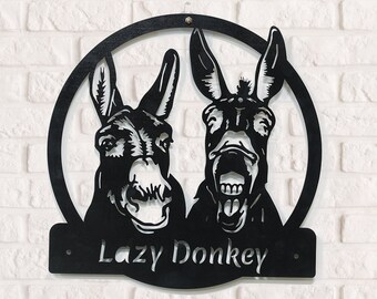 Custom Donkey Sign - Etsy
