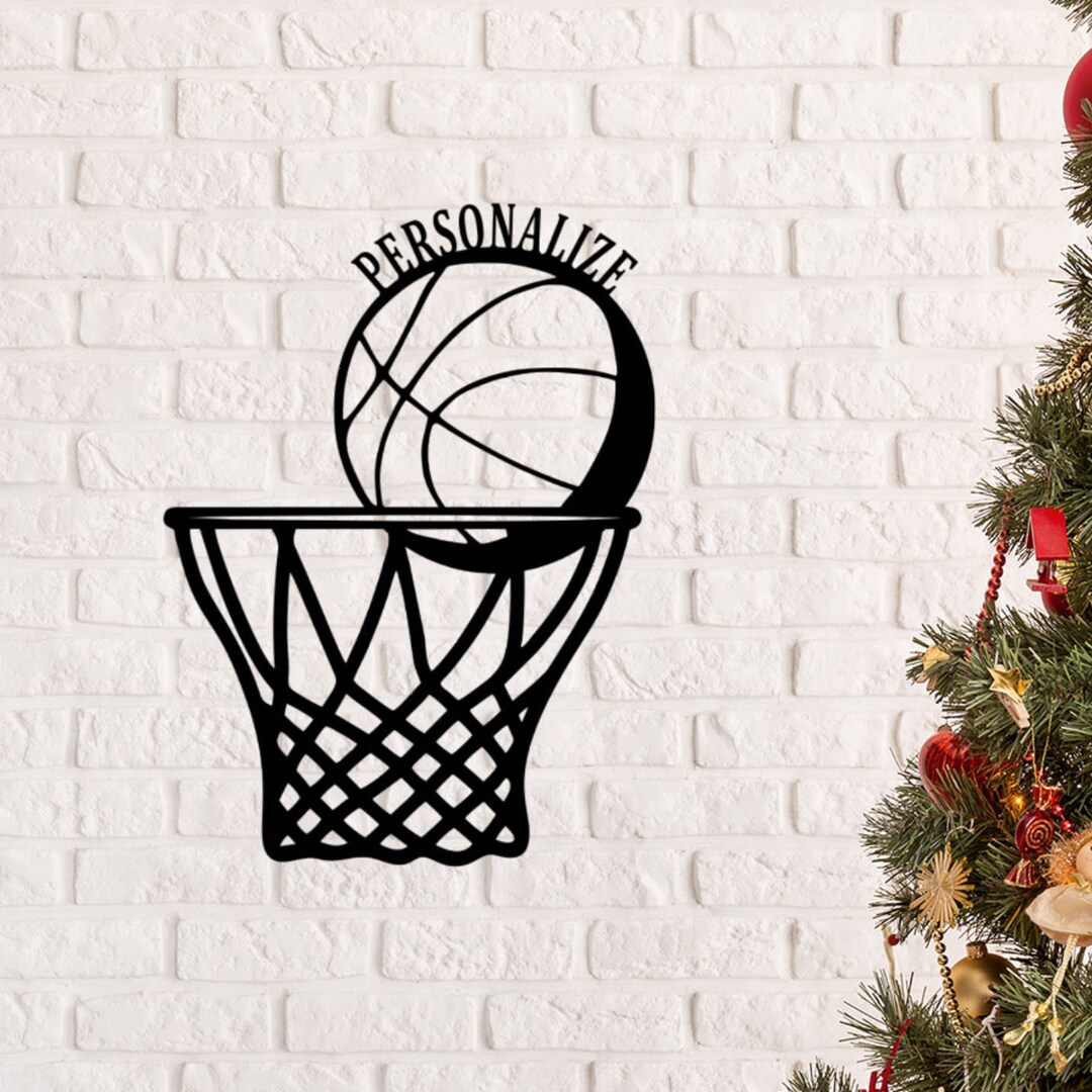 Custom Basketball Metal Wall Art Personalized Wall Decor Basketball ...