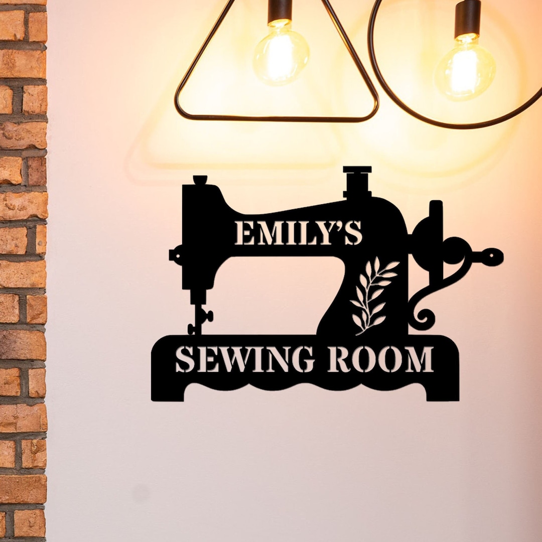 Custom Sewing Metal Wall Art Sewing Room Sign Sewing Sign Sewing Room ...