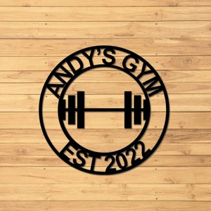 Custom Home Gym Sign Crossfit Sign Workout Room Sign Fitness Sign Home ...