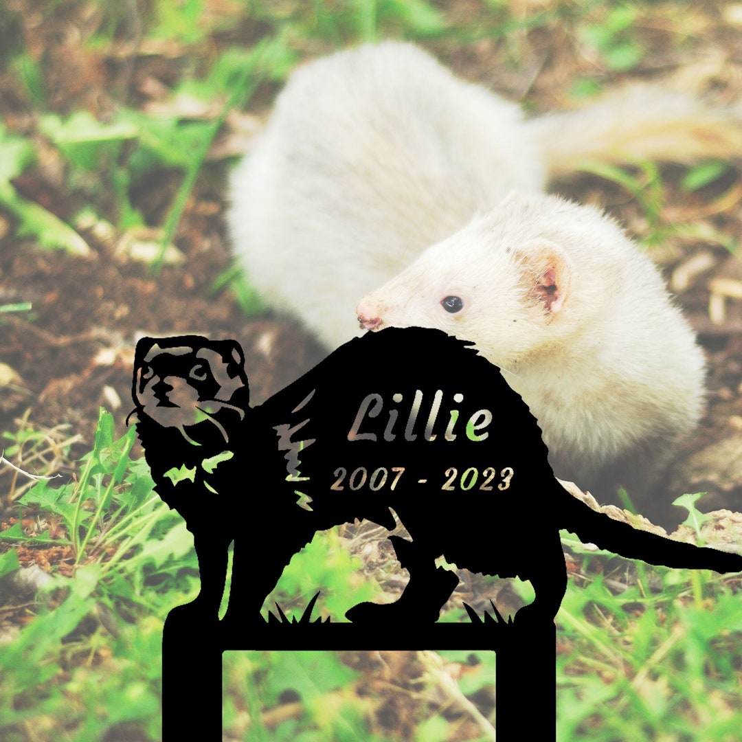 Custom Ferret Memorial Stake, Personalized Ferret Grave Marker Ferret ...
