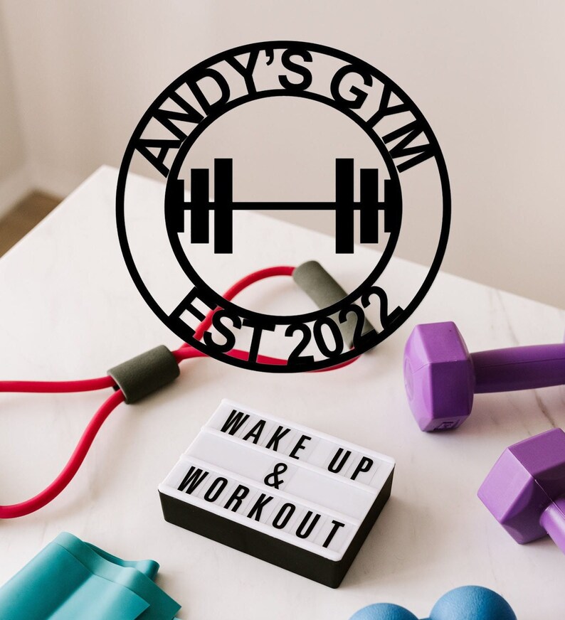 Custom Home Gym Sign Crossfit Sign Workout Room Sign Fitness Sign Home ...