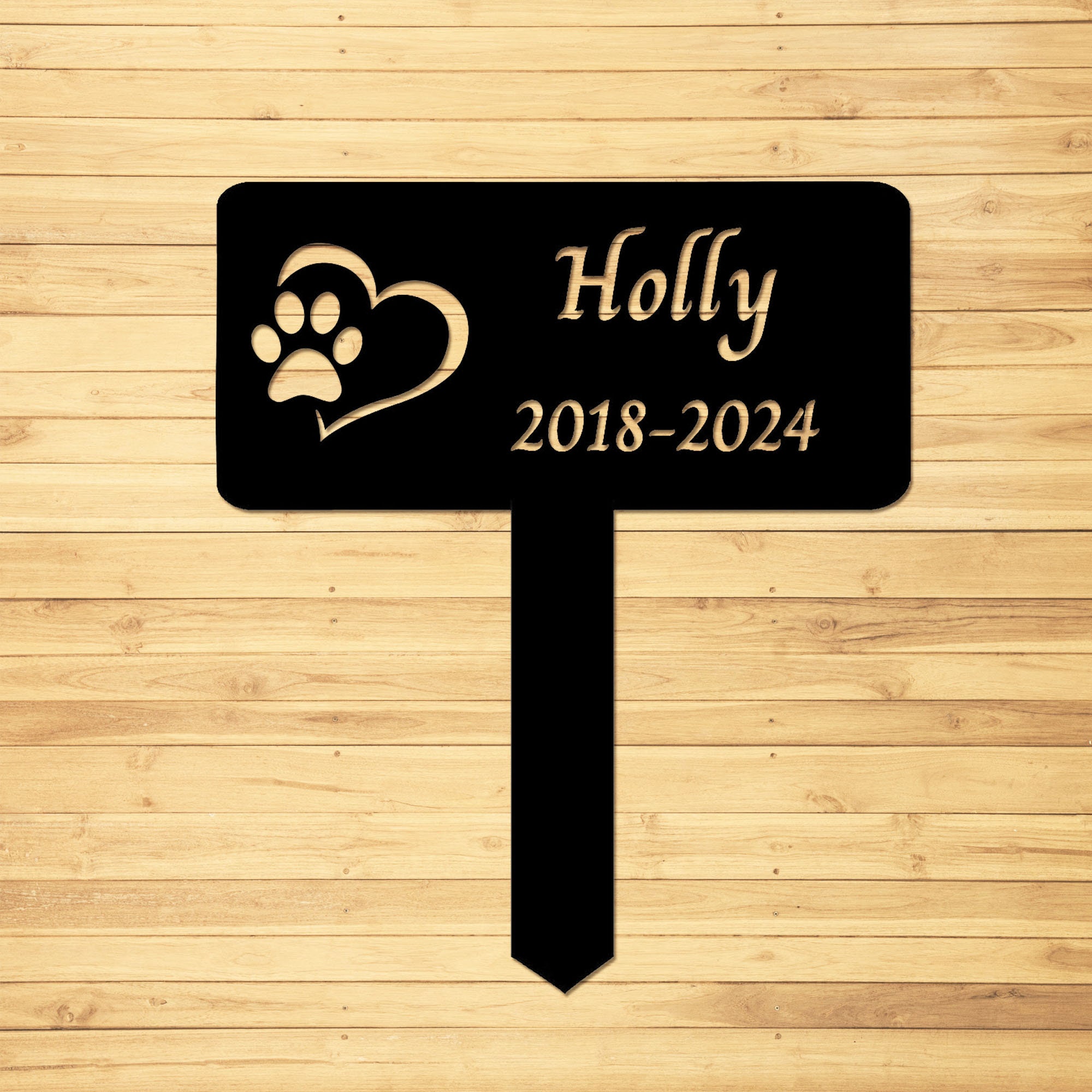 Custom Pet Memorial Stake Pet Memorial Plaque With Stake Pet Grave ...
