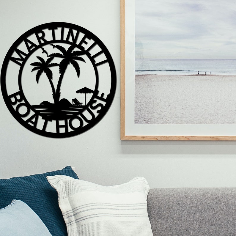 Custom Palm Trees Sign Patio Sign Palm Trees Metal Sign Pool - Etsy