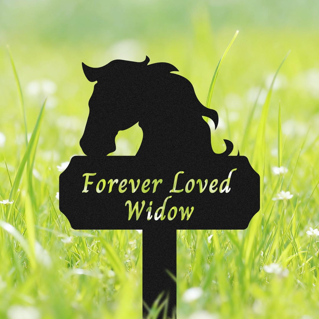 Custom Horse Memorial Grave Marker, Remembrance Stake, Garden Sign ...
