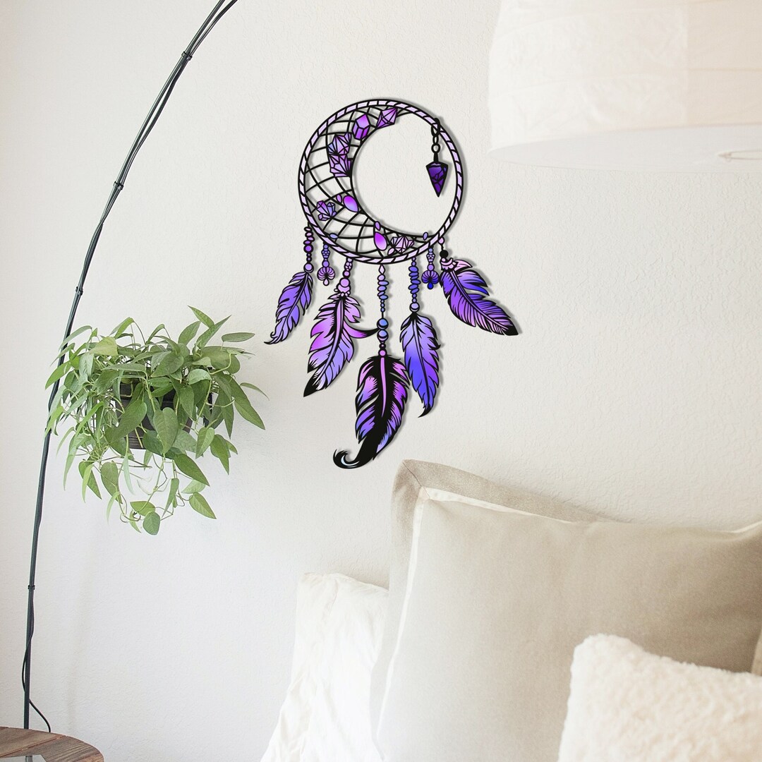Dream Catcher Wall Art, Dream Catcher Metal Sign, Metal Dreamcatcher ...