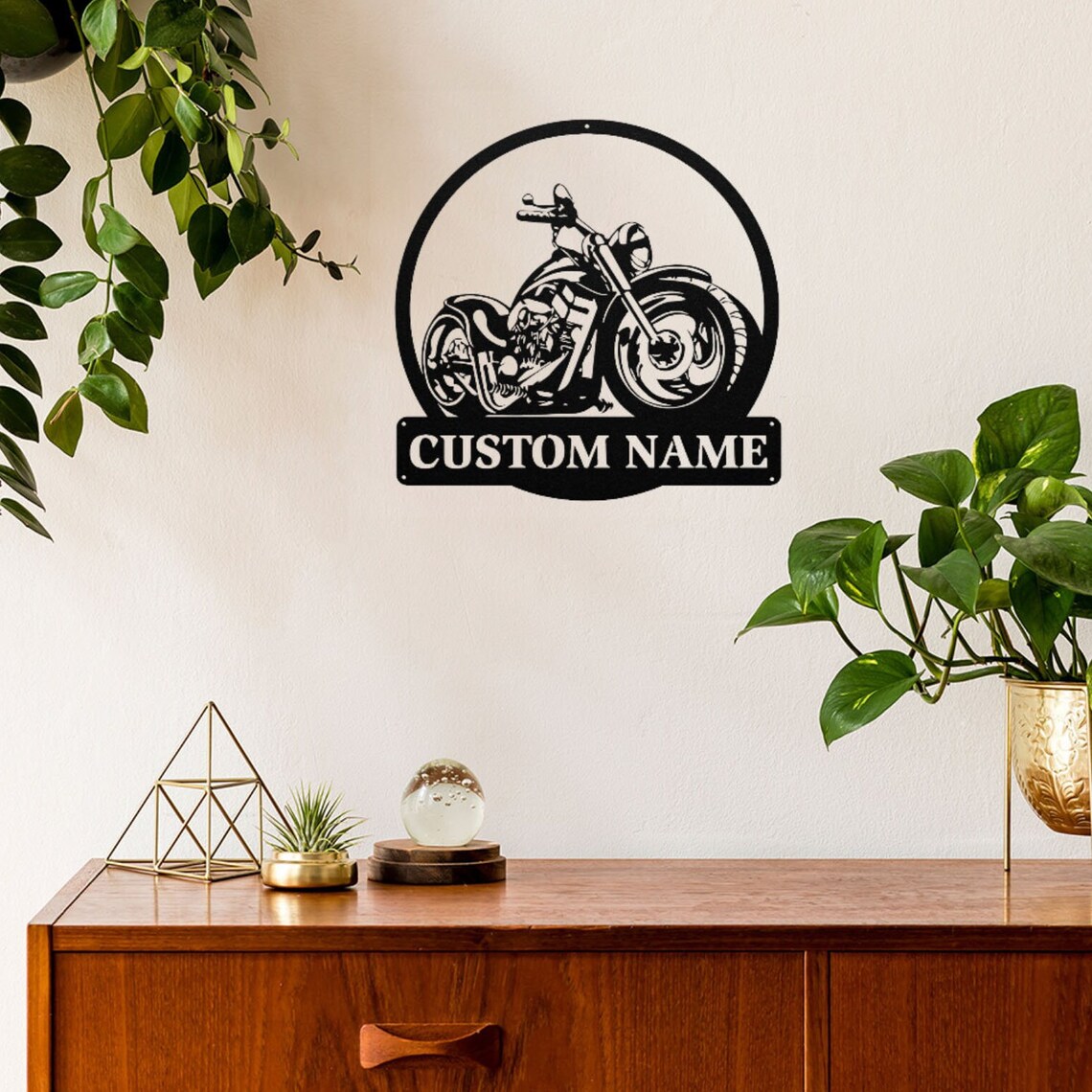 Custom Motorcycle Sign Harley Davidson Metal Wall Art Etsy