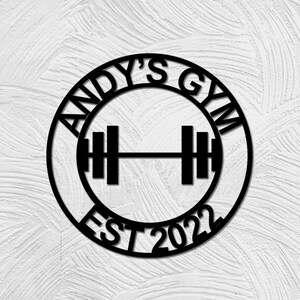 Custom Home Gym Sign Crossfit Sign Workout Room Sign Fitness Sign Home ...