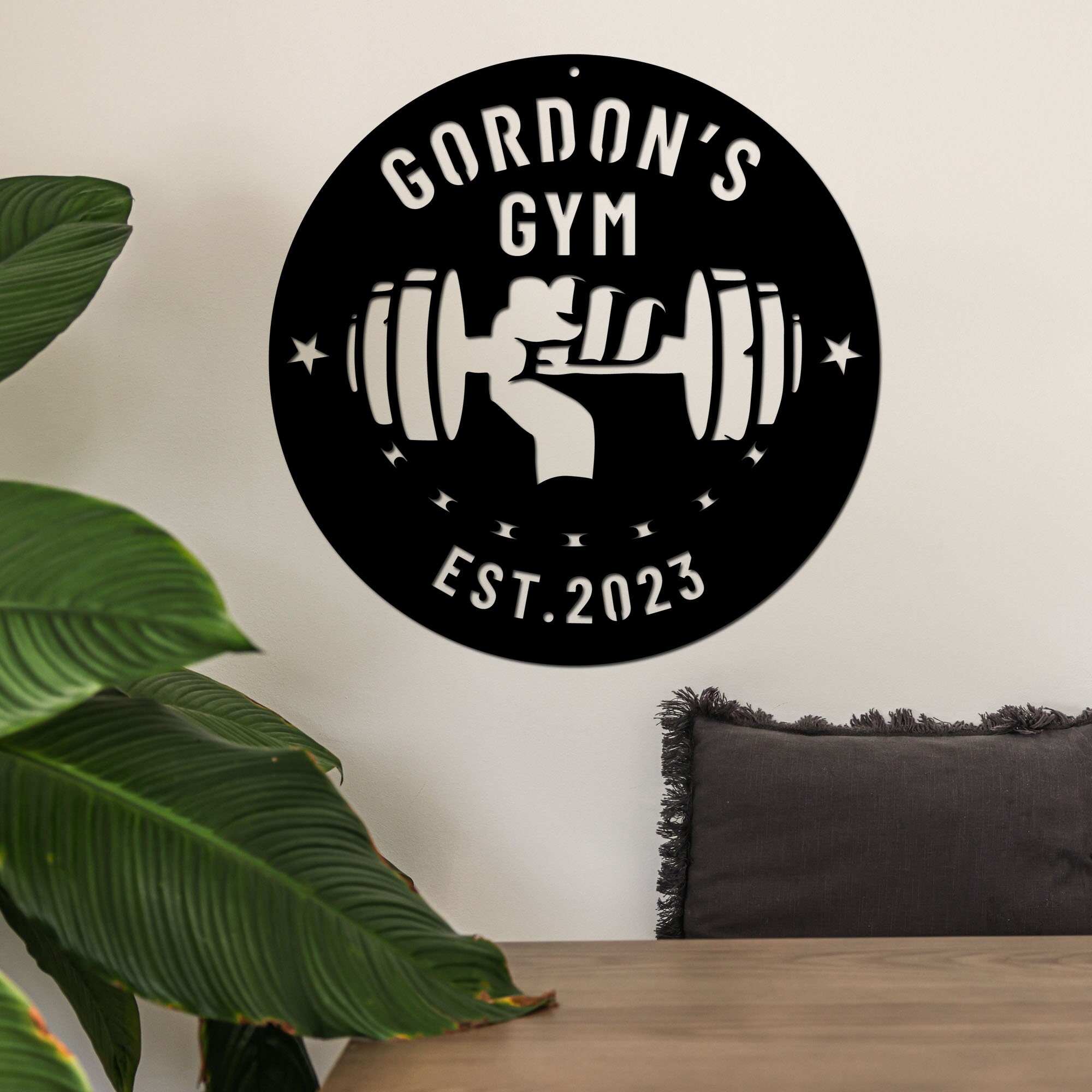 Personalized Home Gym Metal Wall Art Gym Signs Crossfit Sign - Etsy