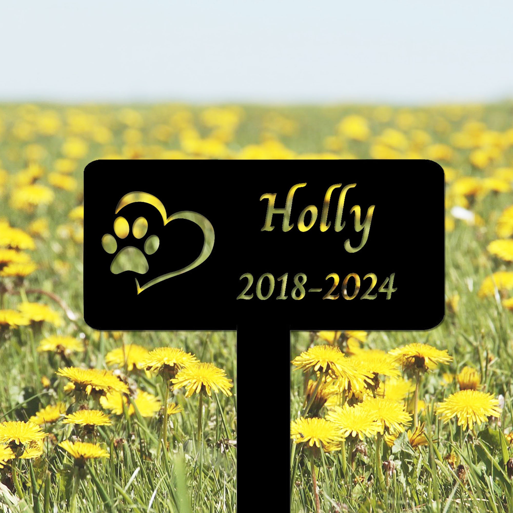 Custom Pet Memorial Stake Pet Memorial Plaque With Stake Pet Grave ...