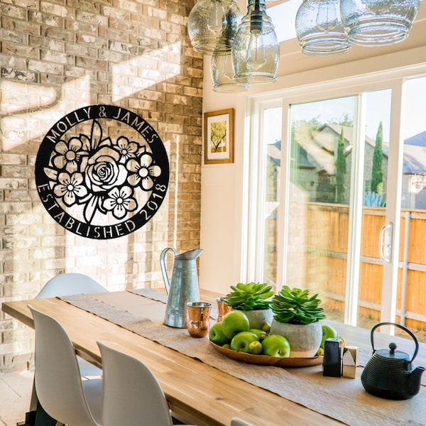 Metal Flower Signs - Etsy