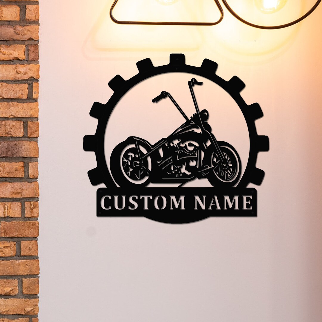 Motorcycle Metal Sign, Custom Motorcycle Metal Wall Art, Motorcycle Art ...