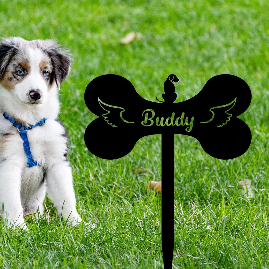 Personalized Dog Memorial Stake in Loving Memory for Dogs Dog Grave ...