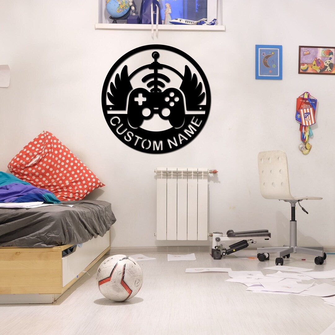 Personalized Gamer Name Sign Gamer Kids Room Sign Controller - Etsy