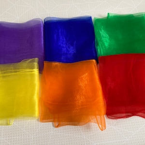 Full Set of Scarves | Great for Sensory Play | Colourful Scarves ...