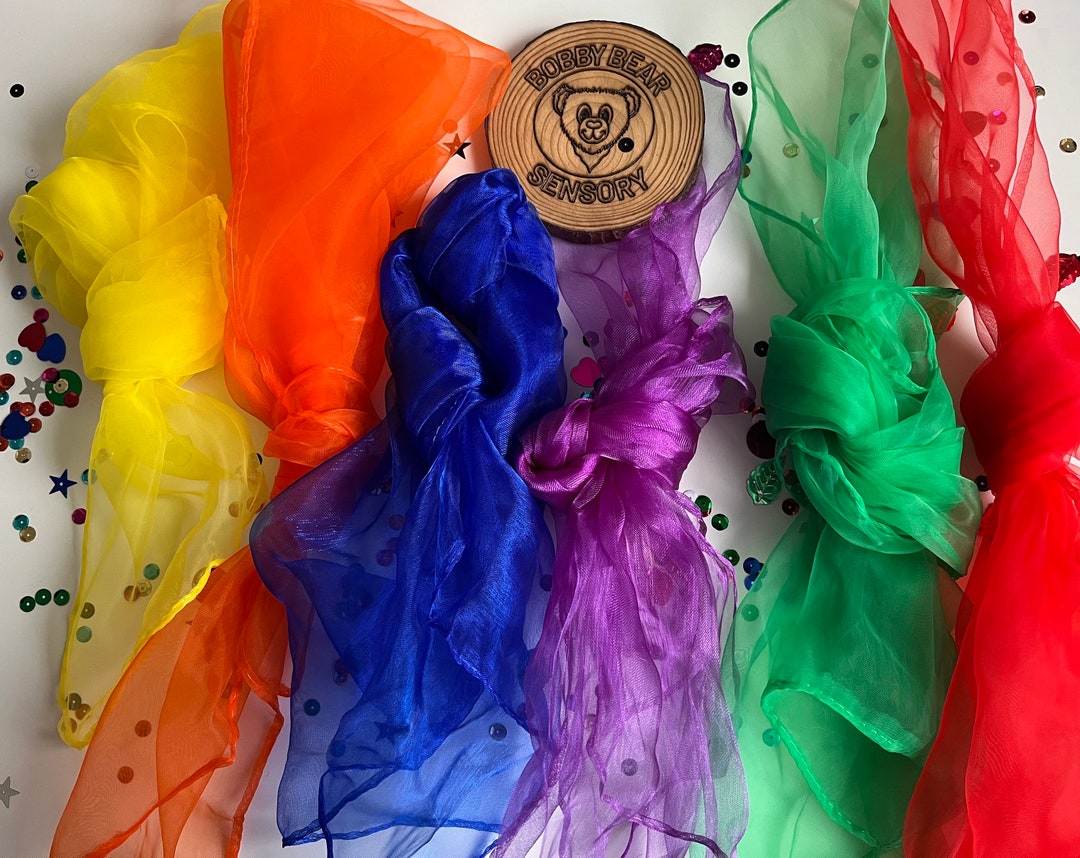 Full Set of Scarves Great for Sensory Play Colourful Scarves Juggling ...