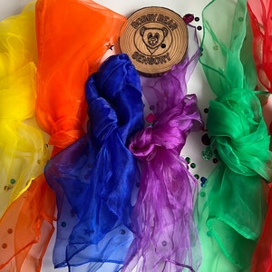 Full Set of Scarves | Great for Sensory Play | Colourful Scarves ...