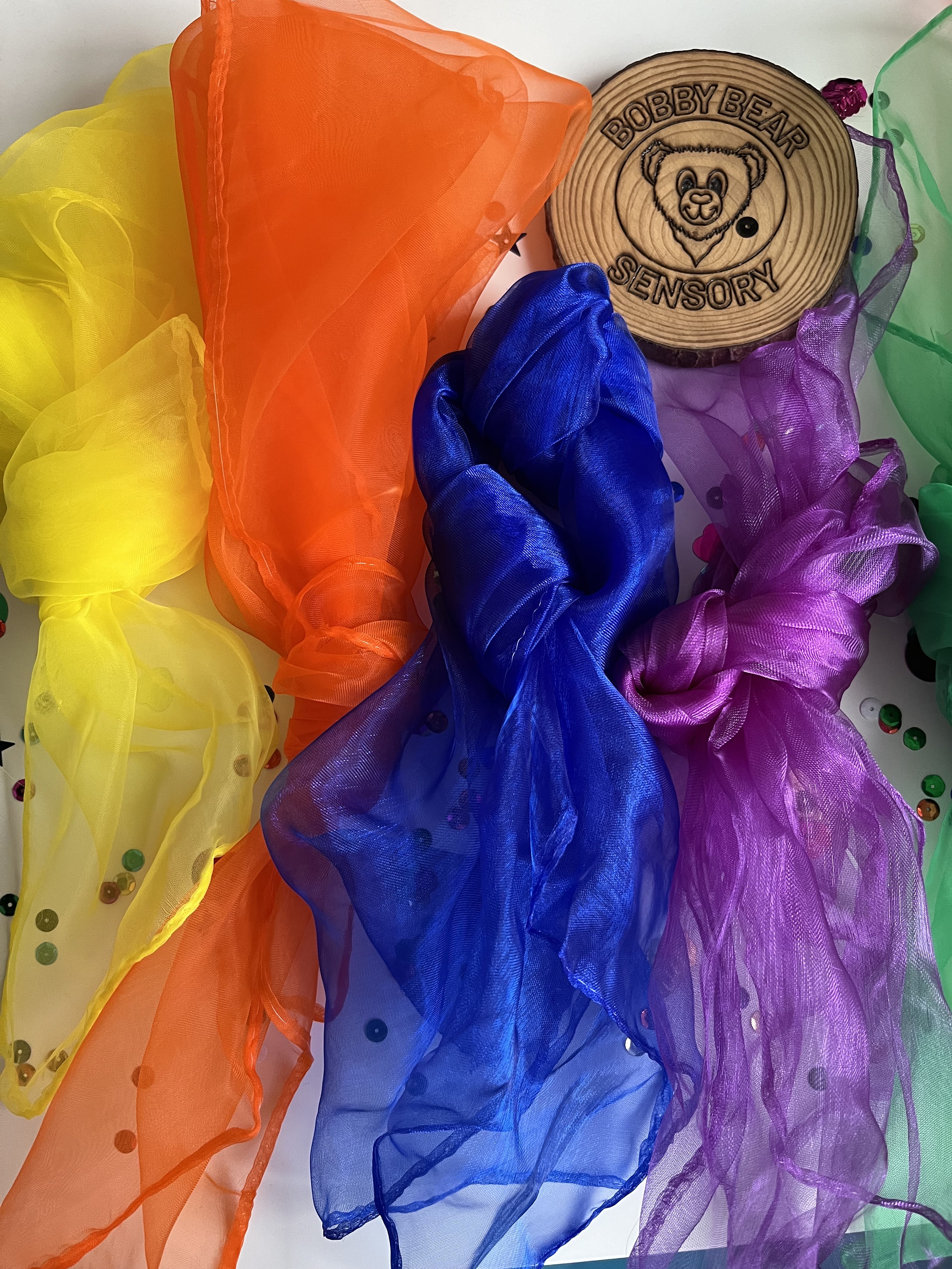 Full Set of Scarves | Great for Sensory Play | Colourful Scarves ...