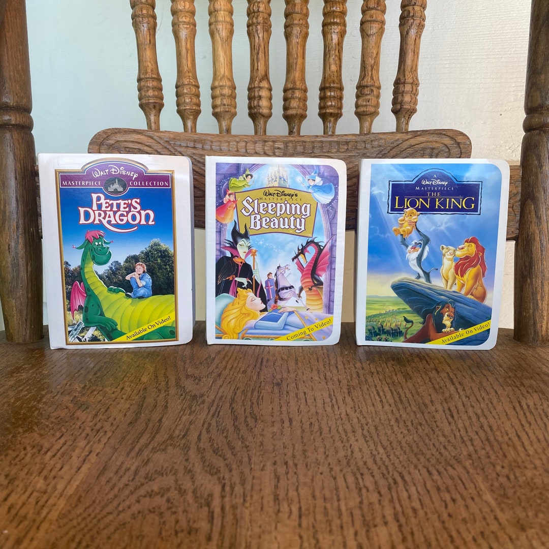 Vintage 1996 Disney Mini VHS Figurine Toys SET of 3 - Etsy