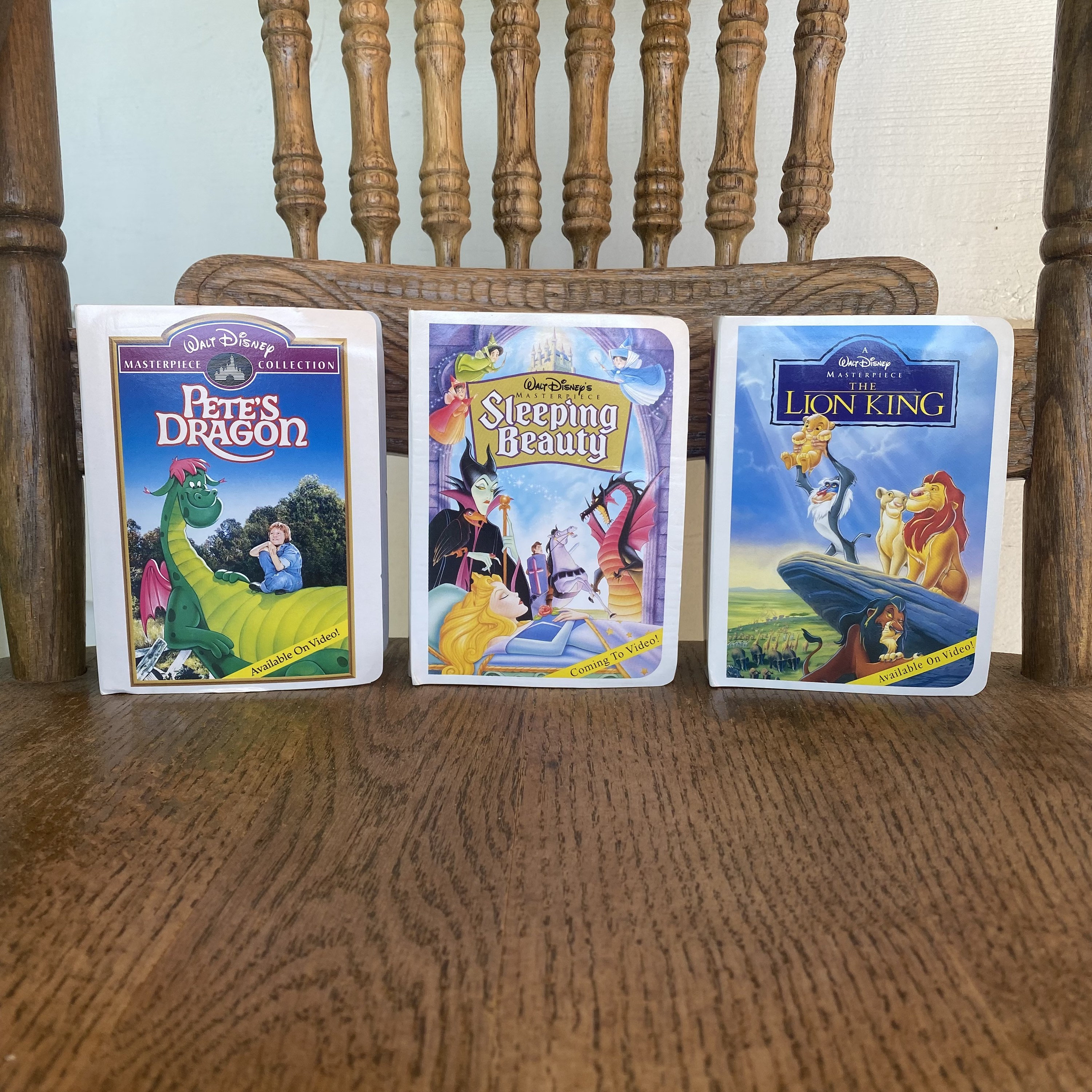 Vintage 1996 Disney Mini VHS Figurine Toys SET of 3 - Etsy