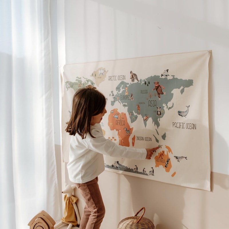 Montessori Map - Etsy