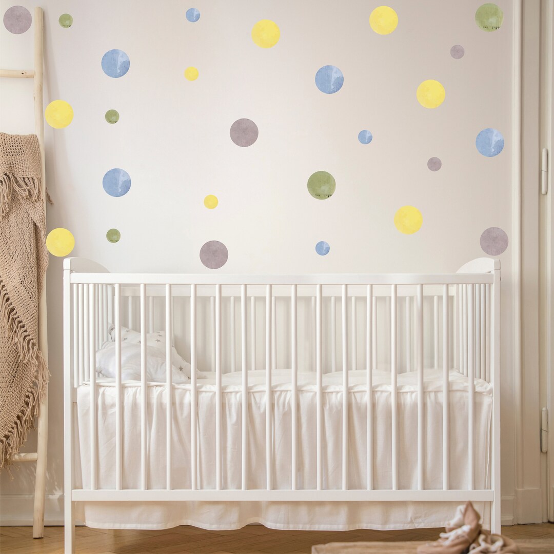 Polka Dots Wall Decals / Watercolor Polkadots Wall Decal / Watercolor ...