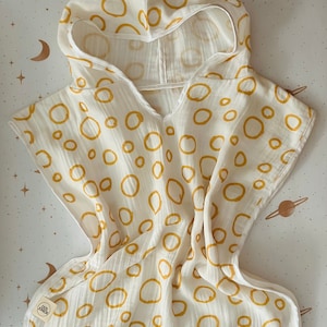 Bubble Muslin Pancho, Poncho Towel, Organic Muslin Poncho, Hooded Towel ...