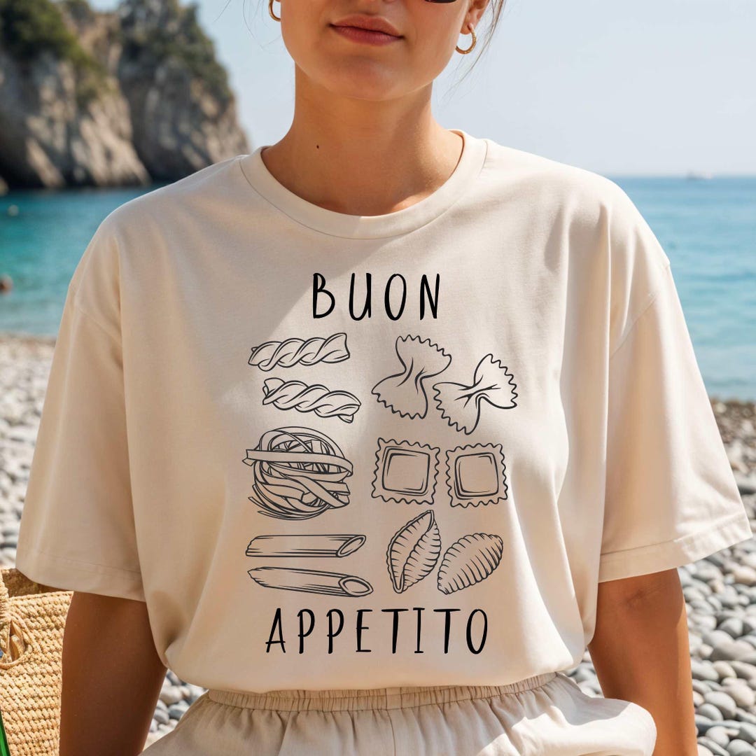 Italian Pasta Shirt, Italian Summer Vacation T Shirt, Italian Food ...