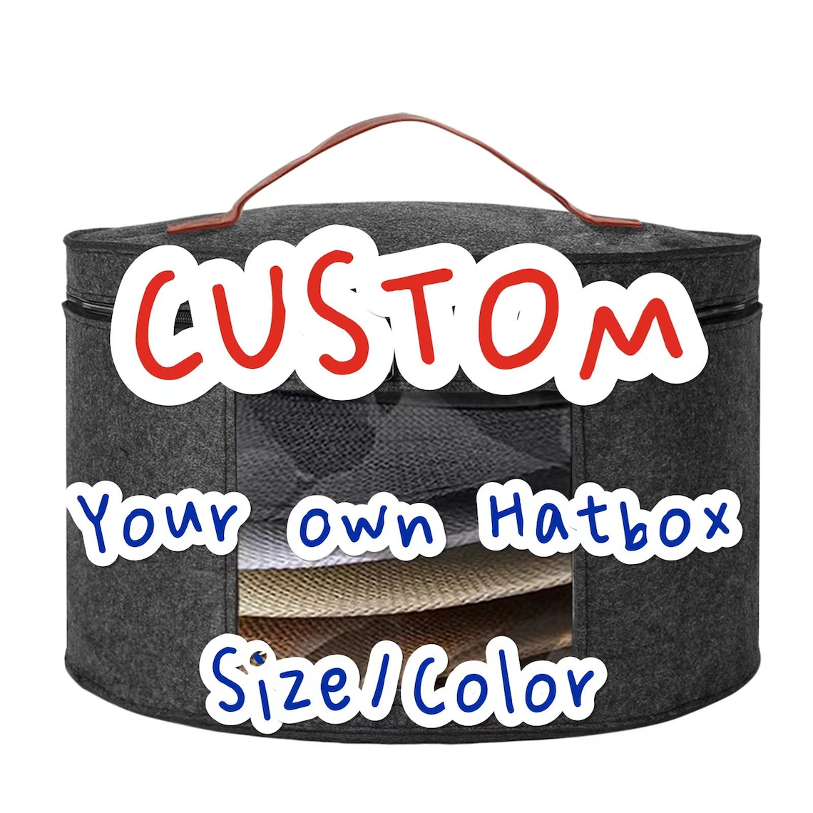Custom -hat Boxes for Women Storage & Men-foldable Hat Storage Boxes ...