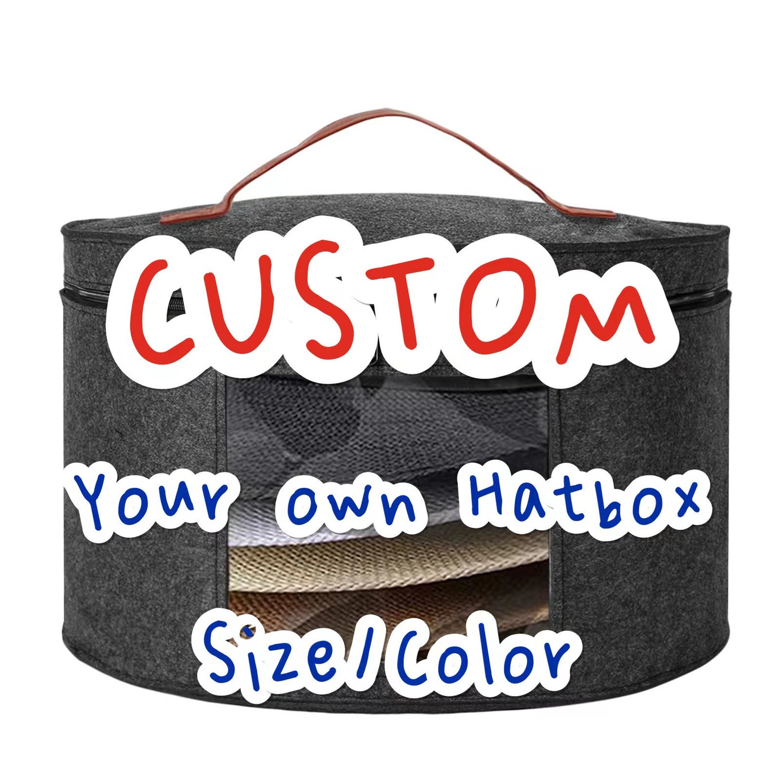 Custom -hat Boxes for Women Storage & Men-foldable Hat Storage Boxes ...