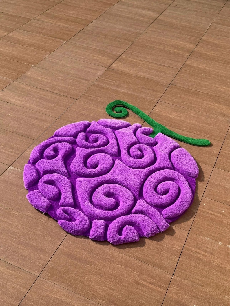 3D Devil Fruit Tufted Rugs, Japanese Design 100% Handmade Tufted Rug ...