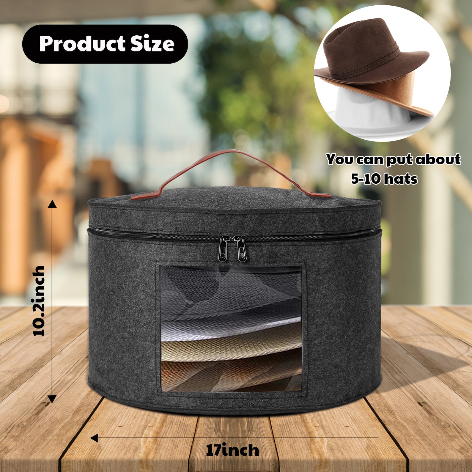 Hat Boxes for Women Storage & Men-foldable Hat Storage Boxes-large ...