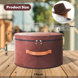 Hat Boxes for Women Storage & Men -munskine Hat Storage Boxes - Large ...