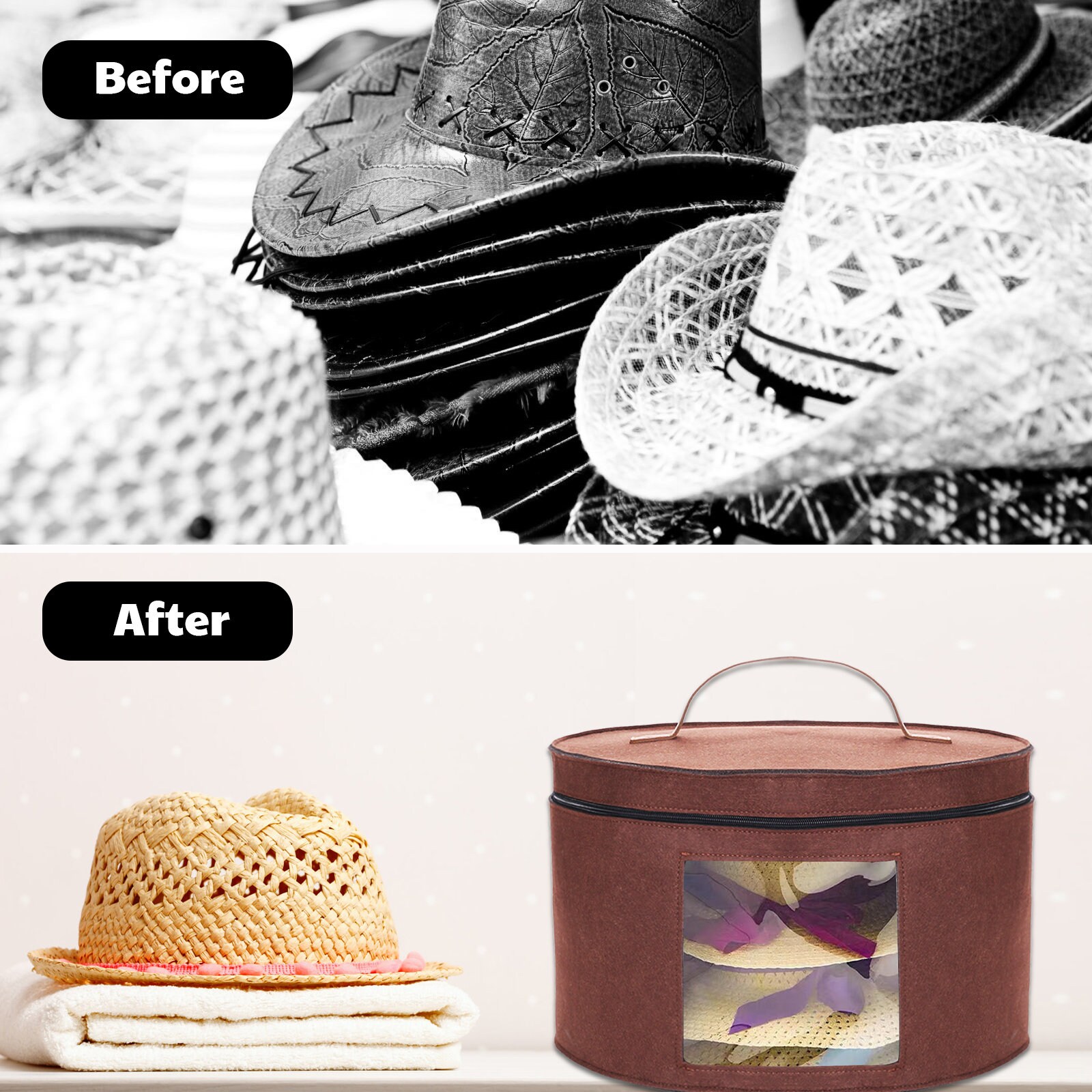 Hat Boxes for Women Storage & Men munskine Hat Storage Boxes - Etsy