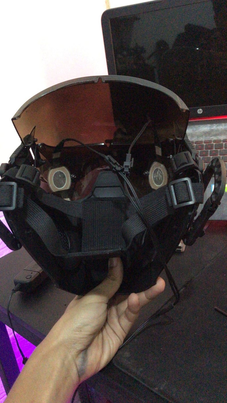 KRMLN Cyberpunk Armored Mask Prototype MX-0 - Etsy